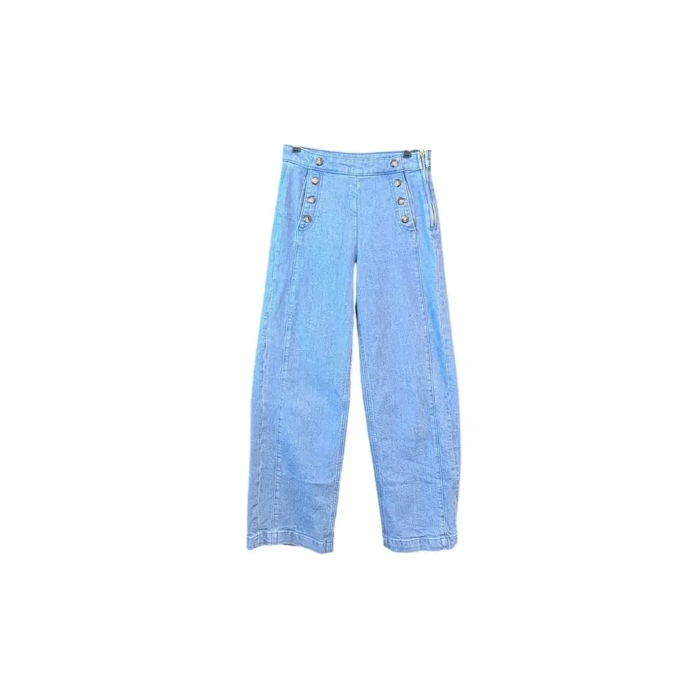 Old Navy | Pants & Jumpsuits | Old Navy Light Blue Highrise Cropped ...